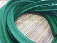 China Low Noise Food Grade Transmission Parts Anti-slip High Tensile Green Industrial Conveyor Belt Cleat for sale