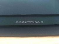 China 3mm Elastic Laminated Double Side N Fabric Fireproof Sealing Black CR Foam Neoprene Sheet for sale