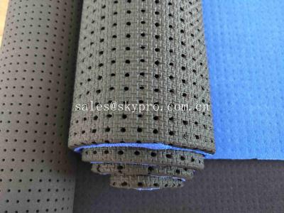 China 3mm Black Punched Perforated Neoprene Fabric With Different Size Holes / High Stretch for sale