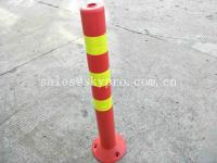 China 450mm Flexible Warning Post Molded Rubber Products Highway Road Safety Orange for sale