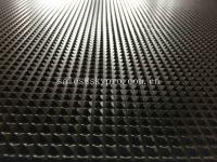 China Commercial Black Pyramid Pattern Rubber Flooring Matting For Anti - Skidding for sale