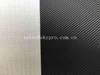 China 1.6mm Black Diamond Textured Light PVC Conveyor Belting Strong Load Capacity for sale