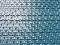 China Blue Conveyor Roll Cross Pattern PVC Conveyor Belt Matt Chemical Resistance for sale