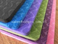 China Double Layer Exercise Mat PVC Yoga Mat 3D Polka Dot Pattern Gym Mat For Fitness for sale