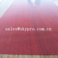 China Super Thin 0.3mm Red Color Double Film And Double Light Transparent Rigid PVC Sheeting for sale