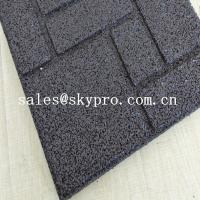 China Crossfit safety insulation gym Interlocking flooring mat rubber tile for outdoor playground or indoor gym for sale