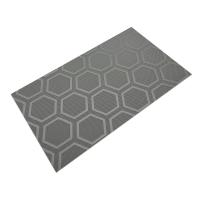 China 2 Ply non-slip wear-resistant hexagon six-bar pattern pvc conveyor belt for sale