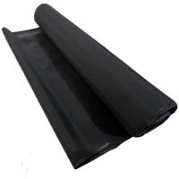 China Black Hypalon Coated Nylon Fabric 500D Matte CSM Hypalon Tarp For Backpack 1.0mm Thick for sale