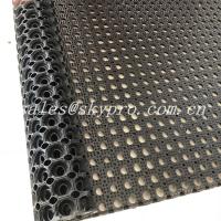 China Anti Slip / Anti Fatigue Interlocking Porous Rubber Floor Mat , Thickness 8mm - 50mm for sale