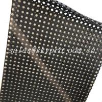 China Anti Slip Water Drain Holes Natural Gum Rubber Sheet For Swimming Pool for sale