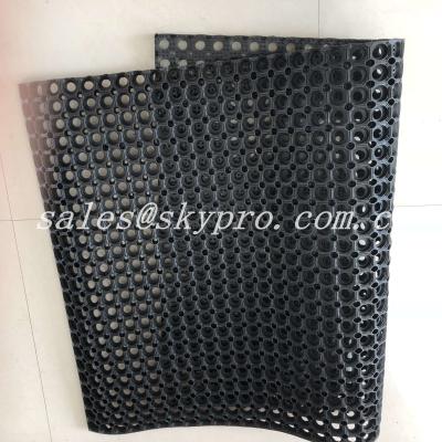 China Restaurant Channel Workshop Rubber Kitchen Mats Anti - Skid Pad OEM for sale