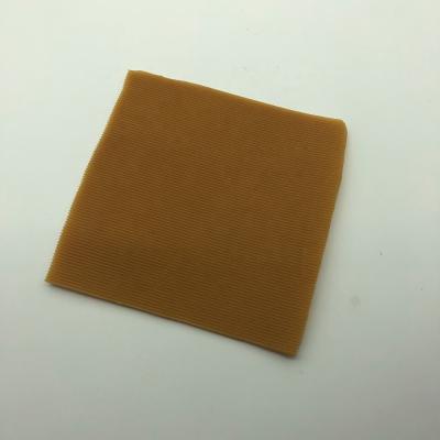 China Abrasion Resistant Natural Crepe Shoe Sole Rubber Sheet with Corrugated Pattern Standard Size 600mmx1400mm and Hardness 40-80 Shore A for sale
