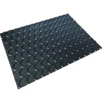 China 3mm Thickness Black Crescent Moon Design Anti-static PVC Conveyor Belt for Food Industry for sale