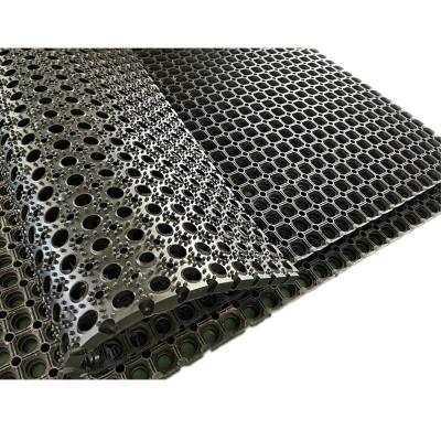 China Drag Wear-Resistant Rubber Hole Mat with 8mm Thickness and 90x150cm Size for Kitchen Floor for sale