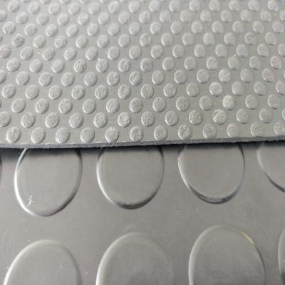 China Water-proof Anti-skid Anti-fatigue Coin Pattern Rubber Floor Mats for Kitchen and Bathroom for sale