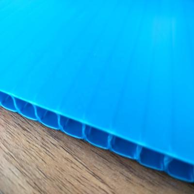 China UV Stabilized Fire Retardant Anti Static Plastic Hollow Sheet and PP Corrugated Twin Plastic Sheet for sale