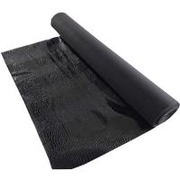 China Wholesale 1.35mm Thick Black Genuine Crocodile Emboss Leather Skin Fabric for Shoes Handbag Belt Bag Wallet for sale