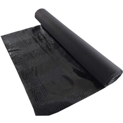 China Wholesale 1.35mm Thick Black Genuine Crocodile Emboss Leather Skin Fabric for Shoes Handbag Belt Bag Wallet for sale