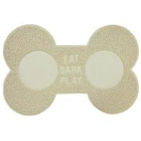 China Customized Waterproof PVC Bone Shaped Dog Mat for sale
