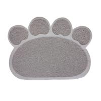 China Anti Slip Pvc Waterproof Cat Paw Shaped Pet Mat for sale