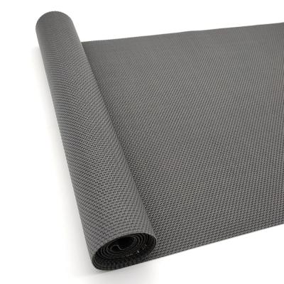 China Weave Dark Gray Vinyl Woven Polyester Mesh B1 Fire Resistant for sale