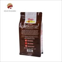 China Custom Coffee Bag Pouch Heat Seal Stand Up Resealable 250g 500g 1kg for sale