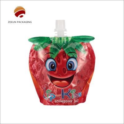 China Customizable Heat Seal Spout Pouch for Juice Bags 300ml PET/PE for sale
