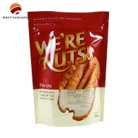 China 1000g Capacity Moisture Proof Flat Bottom Zipper Food Packaging Bag Custom Thickness for sale