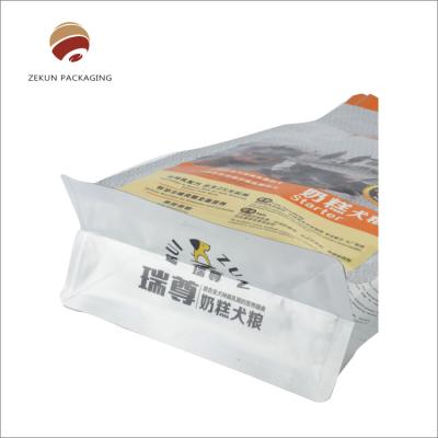 China Customized Pet Food Pouch Moisture Proof Zipper Packaging Bag 10 Colors Gravure Printing for sale