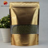 China Custom Aluminum Foil Stand Up Pouch Heat Seal Closure 3 Side Seal Food Packaging for sale
