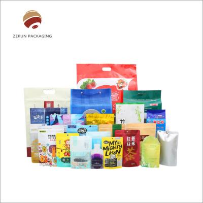China Custom Printed Stand Up Pouches With Zipper Closure Multiple Extrusion Design for sale