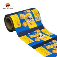 China Eye Catching Custom Printed Packaging Film Roll 50-150Mic Thickness for sale