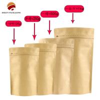 China Food Grade Stand Up Foil Coffee Bags with Valve Zipper Closure Custom 10 Colors 500g for sale