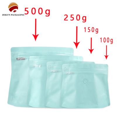 China Custom Coffee Bag Moisture Proof 1kg 500g with Valve for Coffee Beans for sale