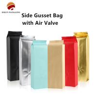 China Customizable 1kg Coffee Bags with Zipper Valve Resealable Stand Up Pouch Moisture Proof Food Packaging for sale