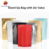China Custom Printed Flat Bottom Coffee Bags 250g 500g 1kg Round or Straight Corners for sale