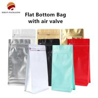 China Custom Printed Resealable Coffee Bags 200g with Valve and Zipper Moisture Proof Stand Up Pouch for sale