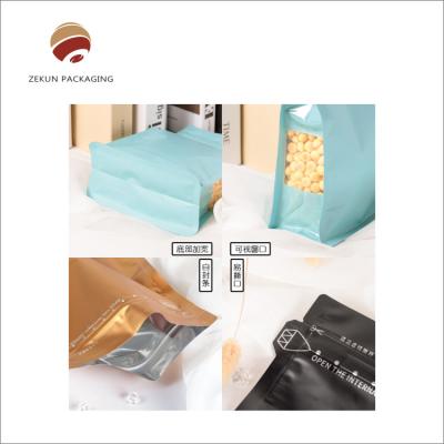 China Custom Printed Aluminum Foil Coffee Bag with Zipper Closure PET/AL/PE 500g for sale