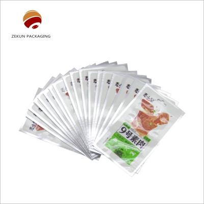 China Custom High Barrier Retort Bags PET/AL/PA/RCPP Heat Seal 130 Degrees Food Packaging for sale
