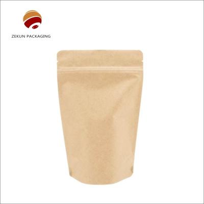 China Custom Kraft Paper Bags for Food Packaging Moisture Proof 500g 1kg for sale