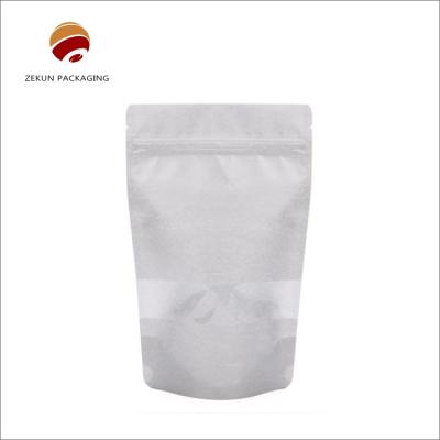 China Customizable Kraft Paper Zipper Pouch Up To 10 Colors Tearproof 200g to 5kg for sale