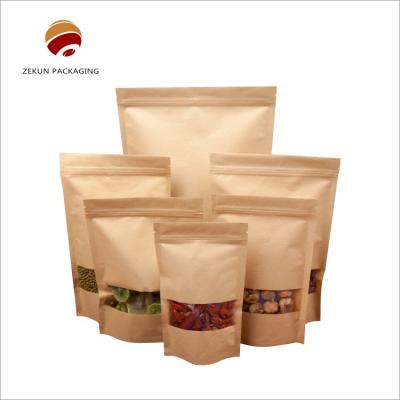 China Custom Gravure Printed Kraft Paper Bag Moisture Proof 500g 1kg Matt or Shiny Finish for sale