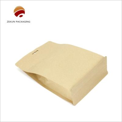 China Custom Moisture Proof Kraft Paper Bags for Food Packaging 500g 1kg for sale