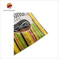 China Custom Printed Plastic Food Pouches with Zipper Top Moisture Proof 10 Colors for sale
