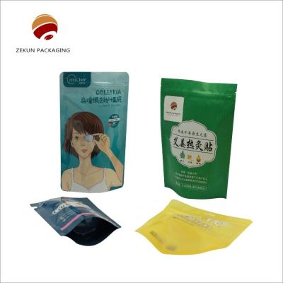 China Custom Printed Plastic Food Pouches with Zipper Top Moisture Proof 10 Colors for sale