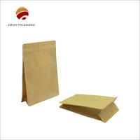 China Glossy Surface Handling Flat Bottom Bag with CIF Term Vertical Corners for sale
