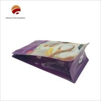 China Custom Flat Bottom Stand Up Aluminum Foil Bags with Zipper Food Grade 10 Colors Gravure Printing for sale