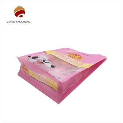 China Custom Flat Bottom Bags with Zipper Slider Spout Valve for Food Packaging Moisture Proof for sale