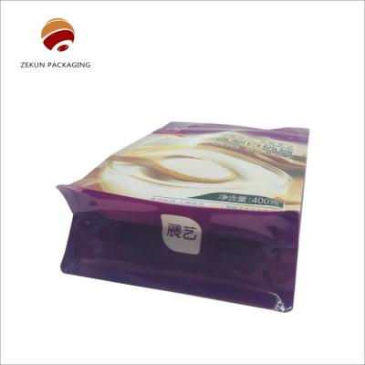 China Customizable Flat Bottom Bags for Food Packaging with CMYK Printing Up to 10 Colors for sale