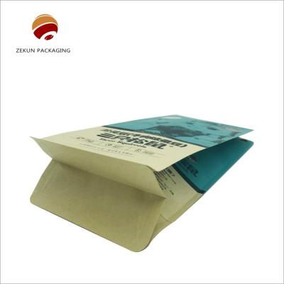 China Customized Flat Bottom Bag with Zipper Closure for Food Packaging Moisture Proof 10 Colors for sale